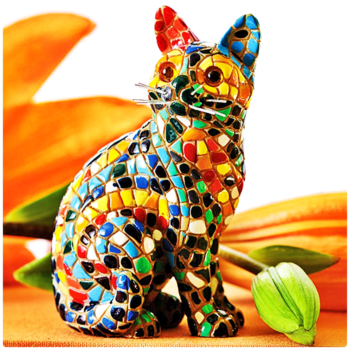 Solve Catalan Cat Art Nouveau Style jigsaw puzzle online with 289 pieces
