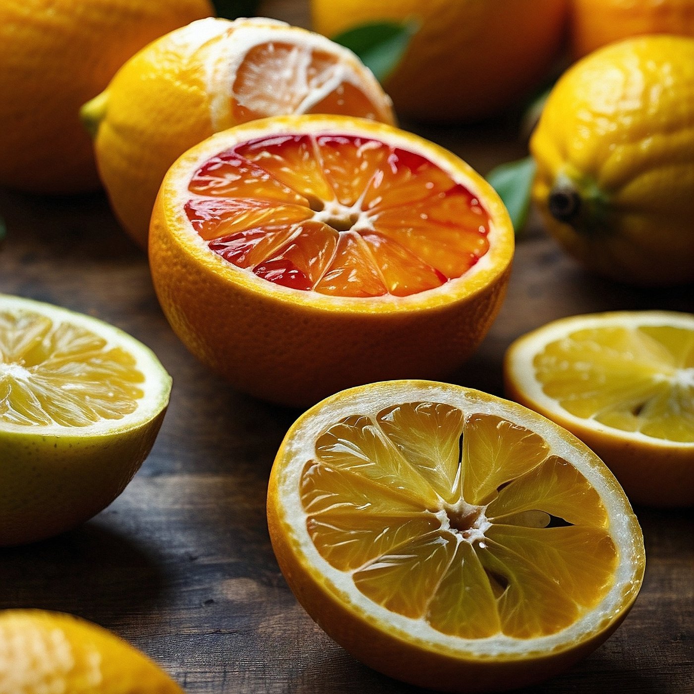 Solve Sliced Citrus Fruits jigsaw puzzle online with 49 pieces