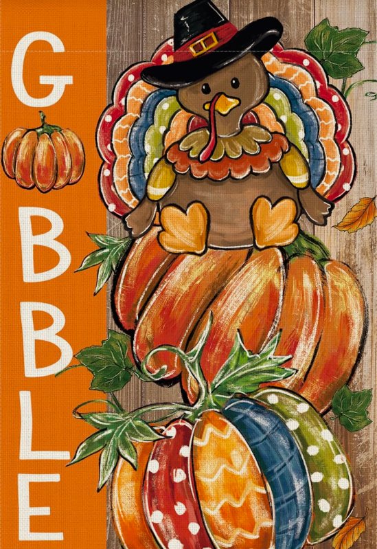 Solve Scalable to 117pcs - Gobble Gobble Thanksgiving jigsaw puzzle ...