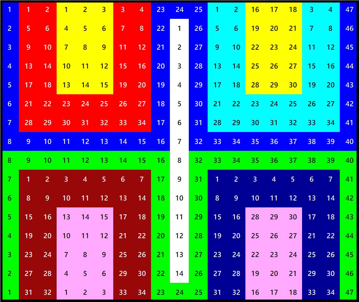 Solve Number 1175 reflected 304 jigsaw puzzle online with 304 pieces