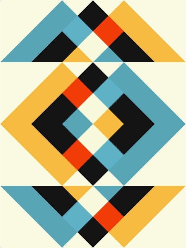 Solve Geometry canvas jigsaw puzzle online with 130 pieces