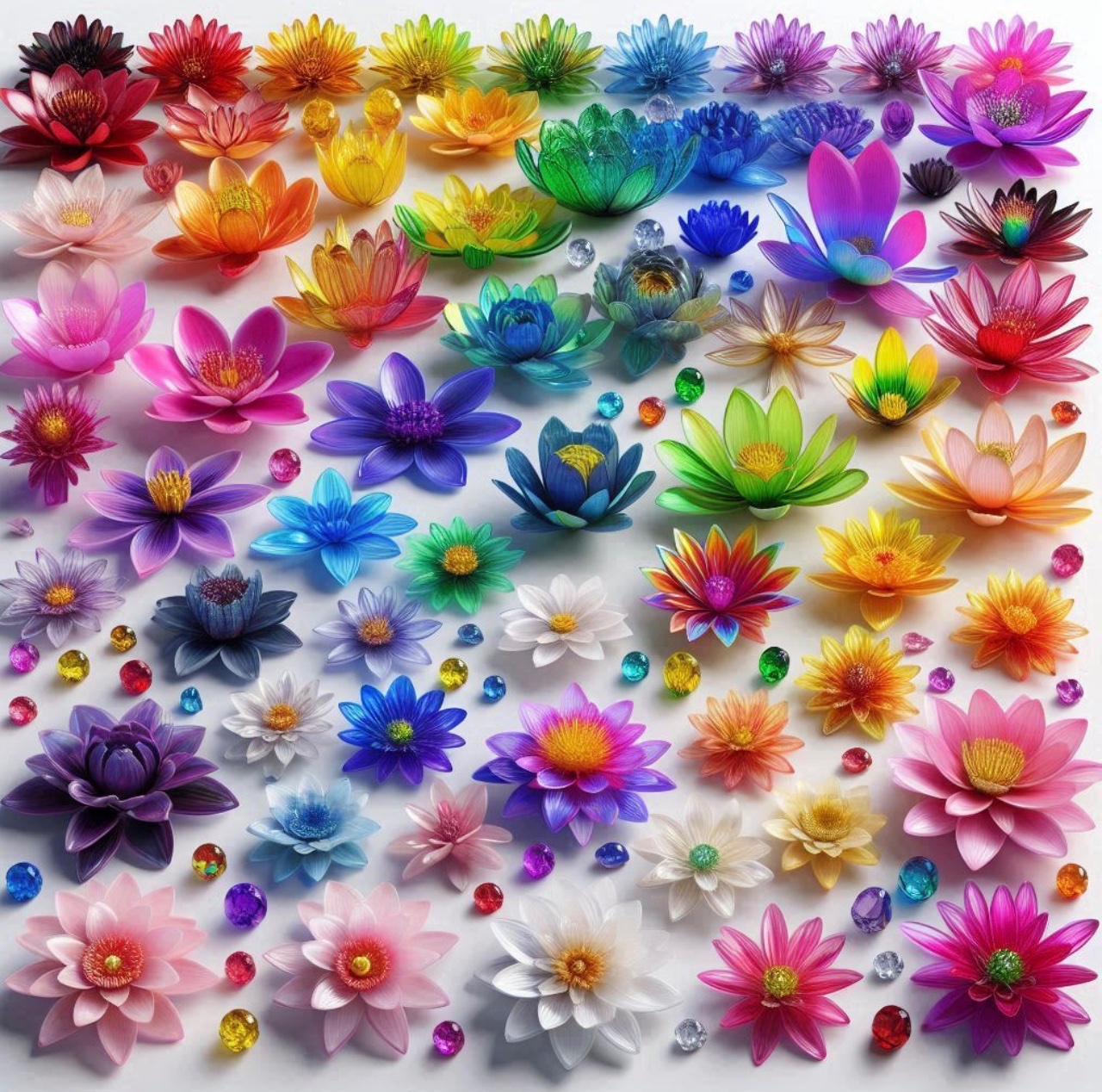 Solve 196 Flower Power jigsaw puzzle online with 196 pieces