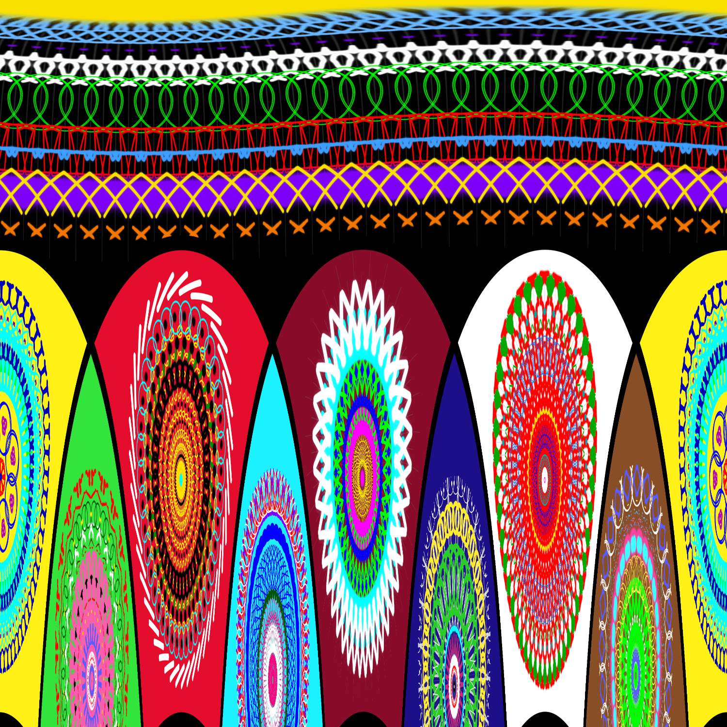 Solve Mandalas Undone (M) jigsaw puzzle online with 324 pieces
