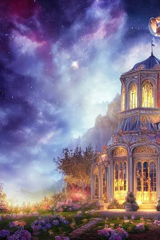 Solve Crystal Palace under a magnificent sky jigsaw puzzle online with ...