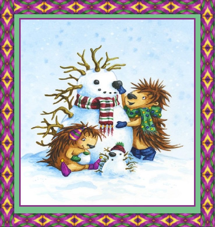 Solve Porcupine Snowmen jigsaw puzzle online with 169 pieces