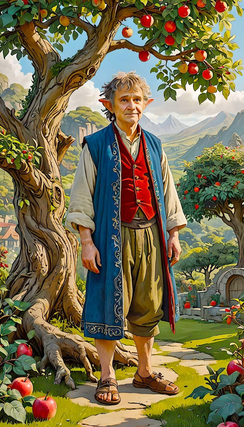 Jigsaw Puzzle | 66 pieces | Elf Under an Apple Tree. resizable 15 to ...