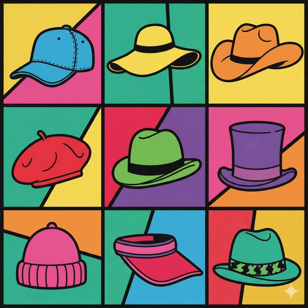 Solve Hats jigsaw puzzle online with 225 pieces