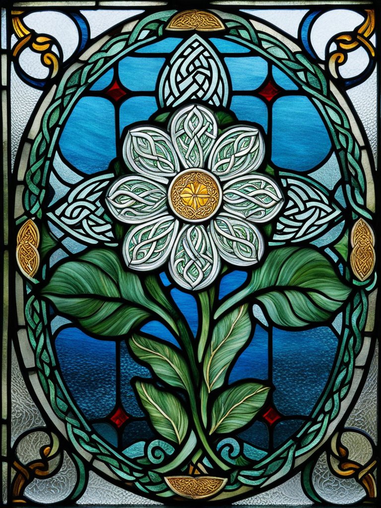 Jigsaw Puzzle | 88 pieces | Celtic Flower 1 (of 2) | Jigidi