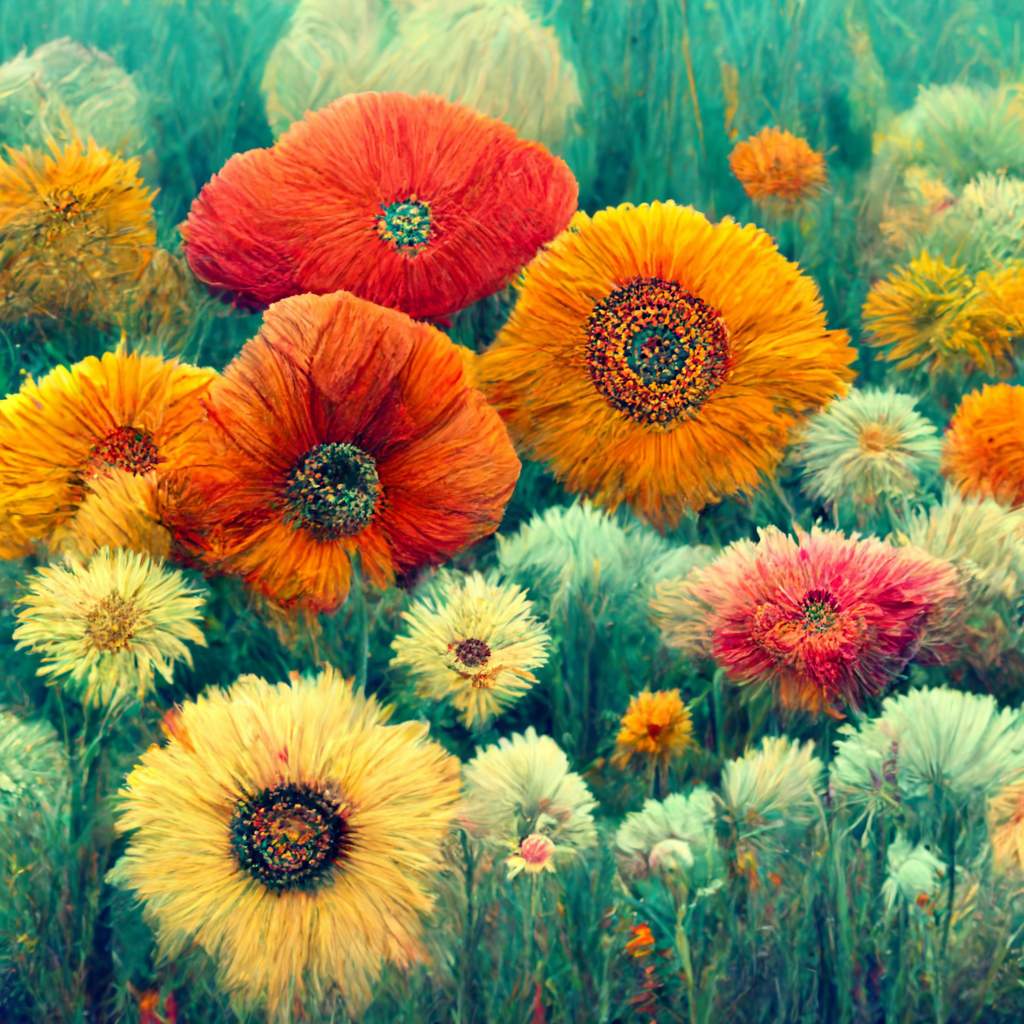 Solve flower field jigsaw puzzle online with 49 pieces