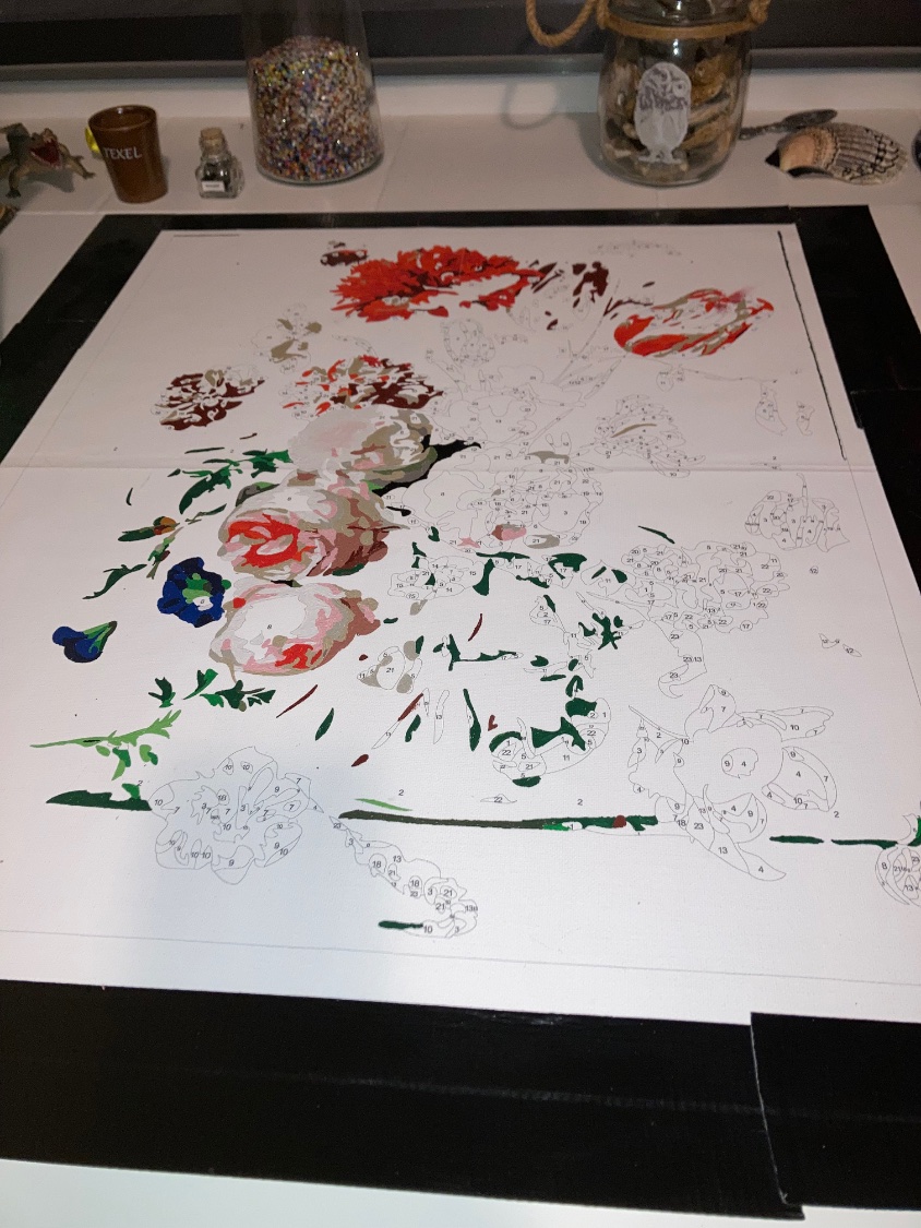 Jigsaw Puzzle | 12 pieces | 2859 Work in progress - Painting by number ...