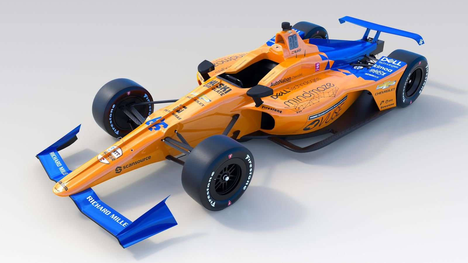 Solve Mclaren Indy car jigsaw puzzle online with 84 pieces
