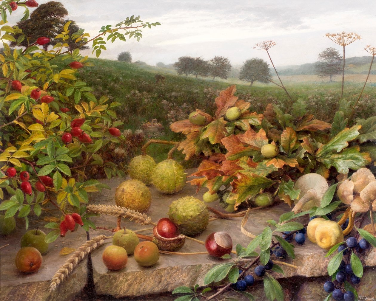 Solve Raymond Booth - Gathering in the Wild Harvest jigsaw puzzle ...