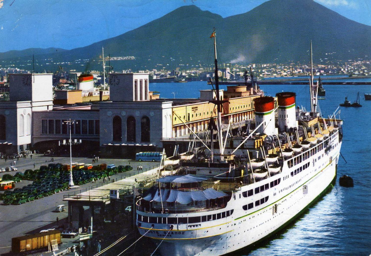 Solve Conte Grande at Naples .... and Vesuvius jigsaw puzzle online ...