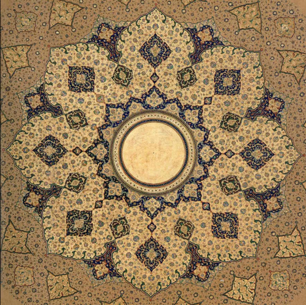 Solve Islamic art "Shamsa" - Persian style painting jigsaw puzzle ...