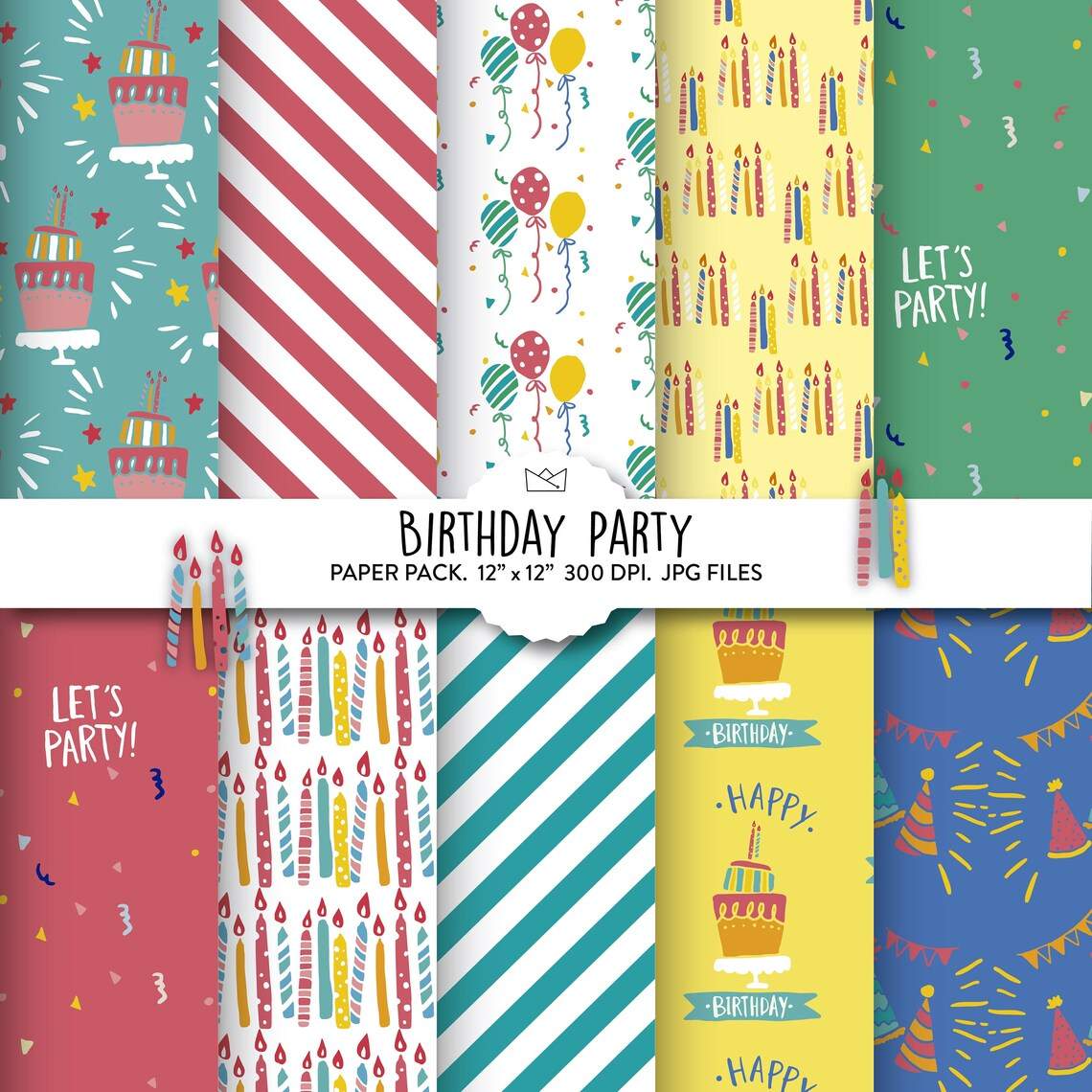 Solve Happy Birthday Papers jigsaw puzzle online with 100 pieces