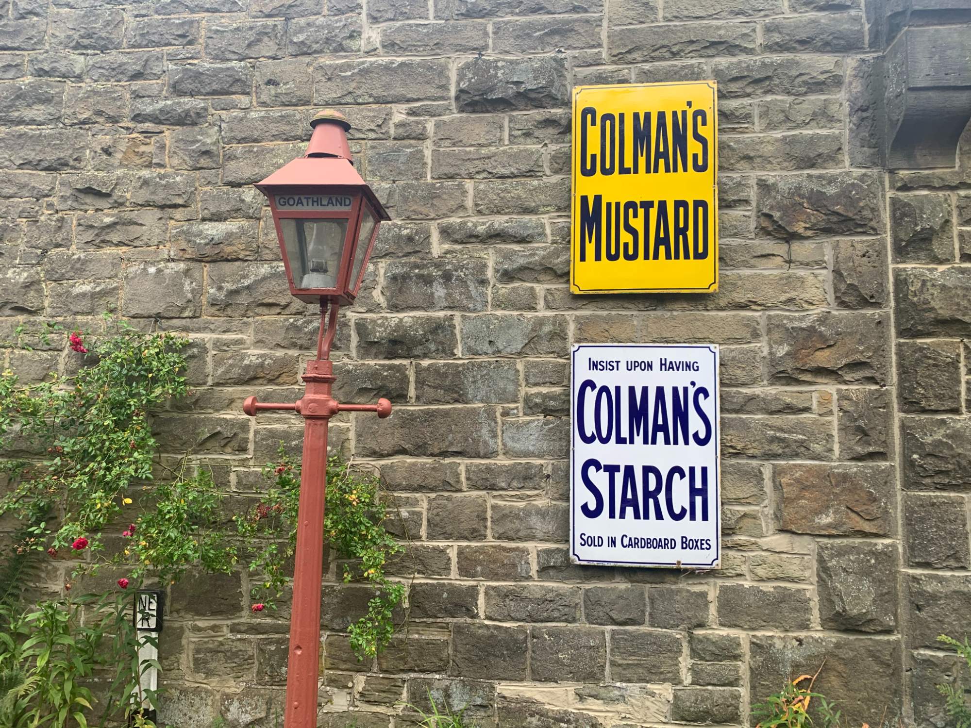 Solve Lamppost and Signs Goathland Station jigsaw puzzle online with ...