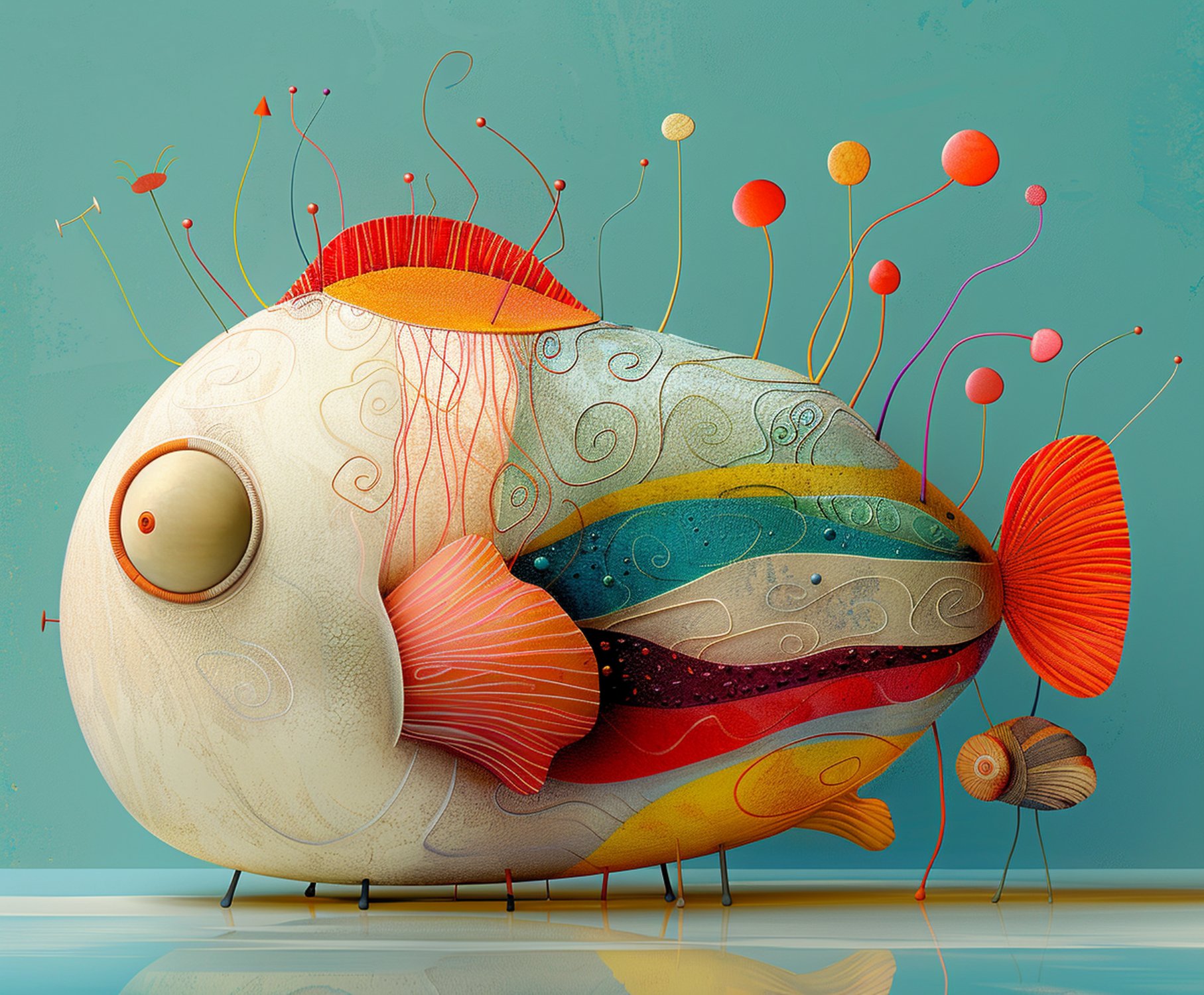 Solve fish with friend jigsaw puzzle online with 80 pieces