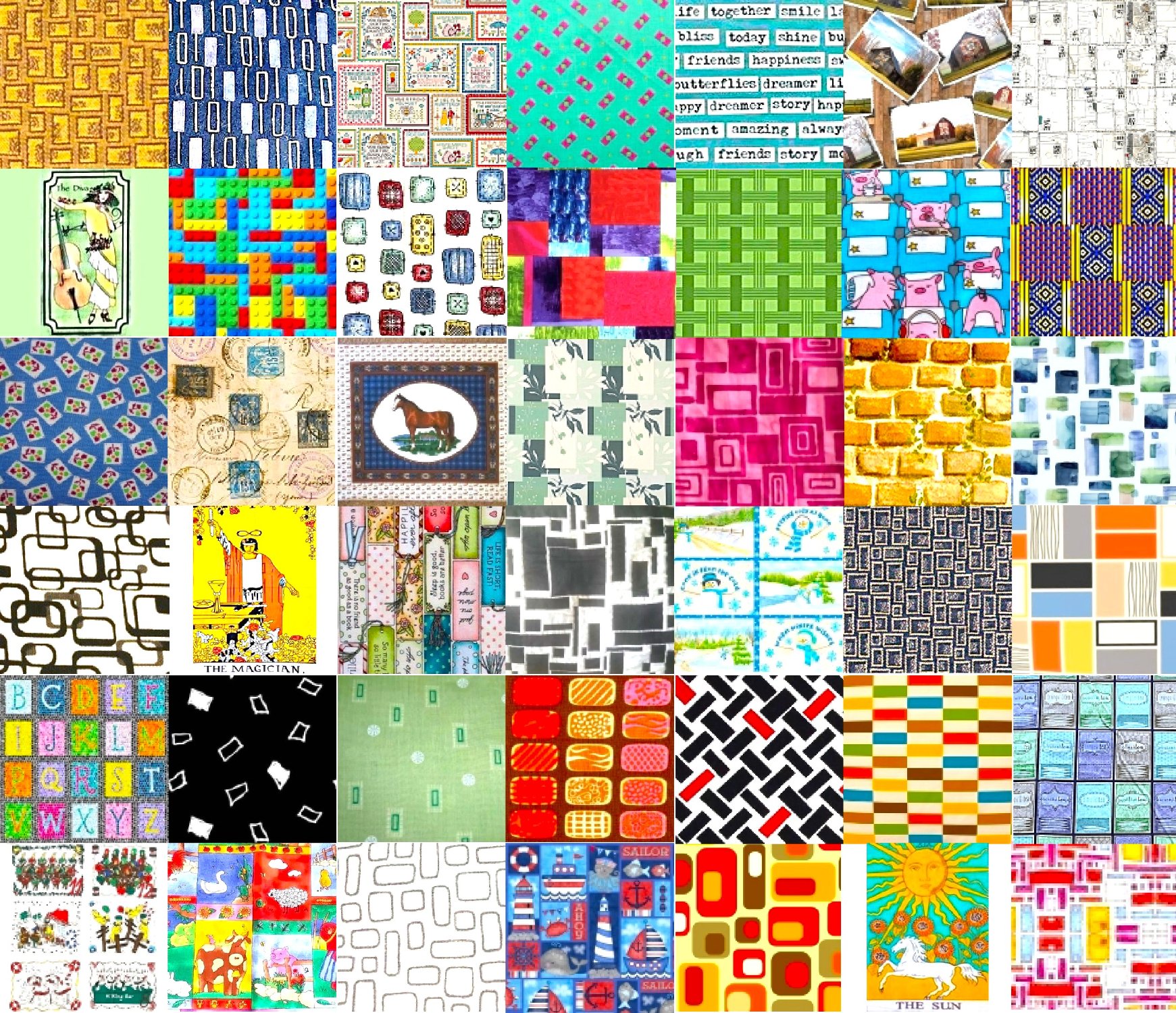 Solve PATCHWORK RECTANGLES 47 jigsaw puzzle online with 72 pieces