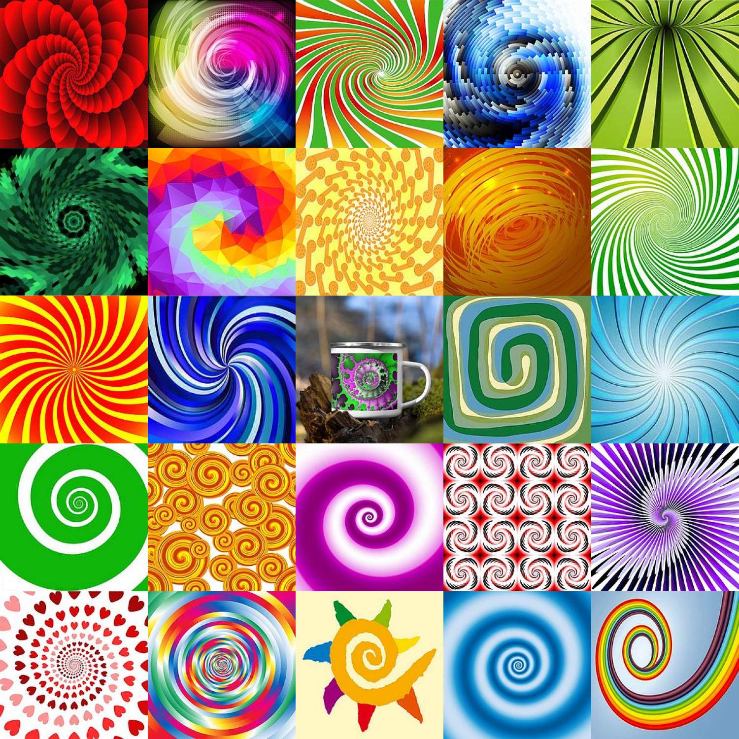 Solve Spirals V 359a jigsaw puzzle online with 169 pieces