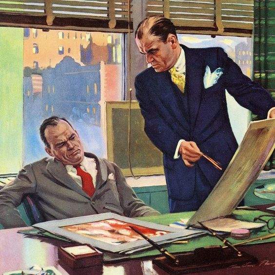 Solve The Advertising Manager jigsaw puzzle online with 81 pieces