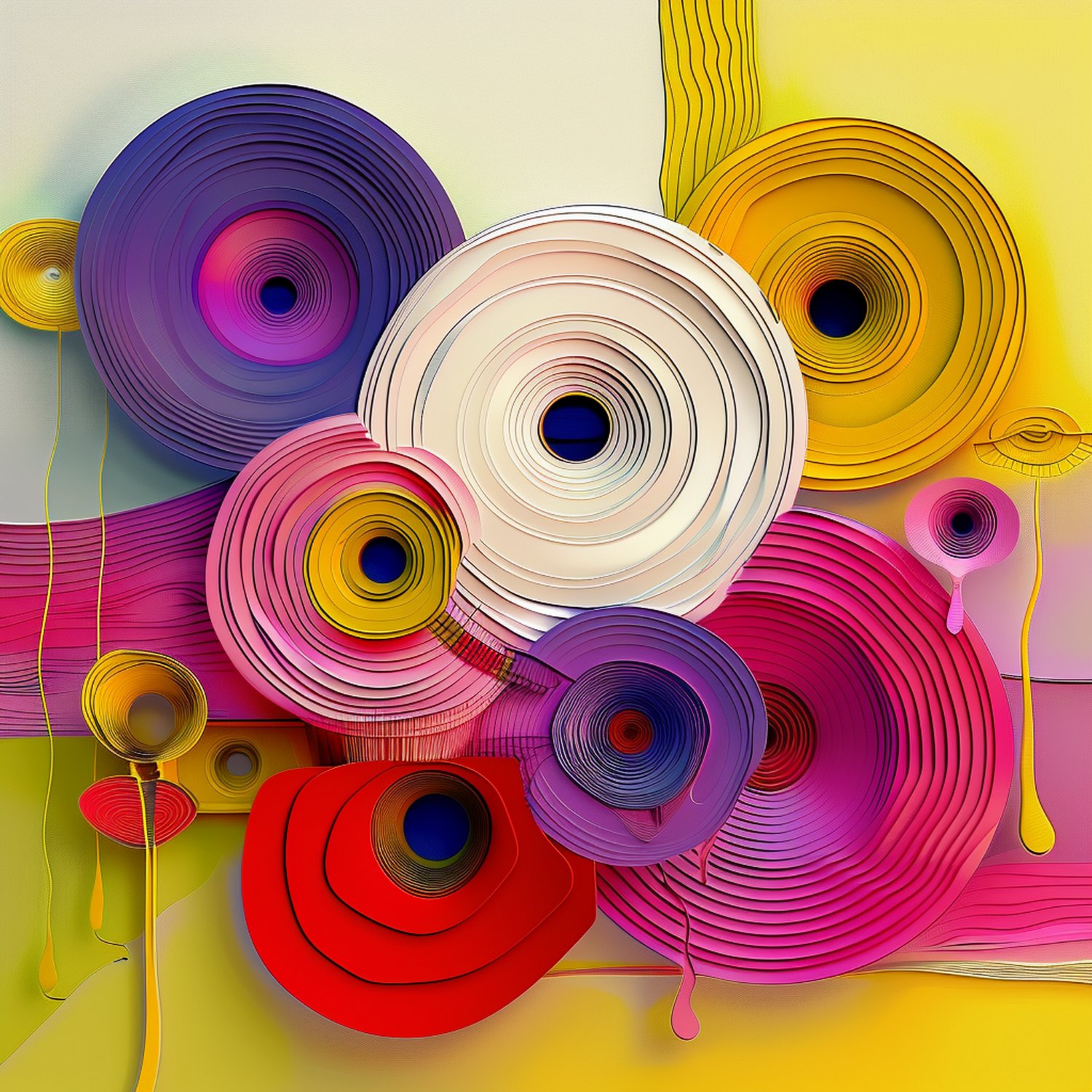 Solve Kreise jigsaw puzzle online with 81 pieces