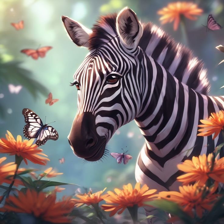 Solve Zebra jigsaw puzzle online with 64 pieces
