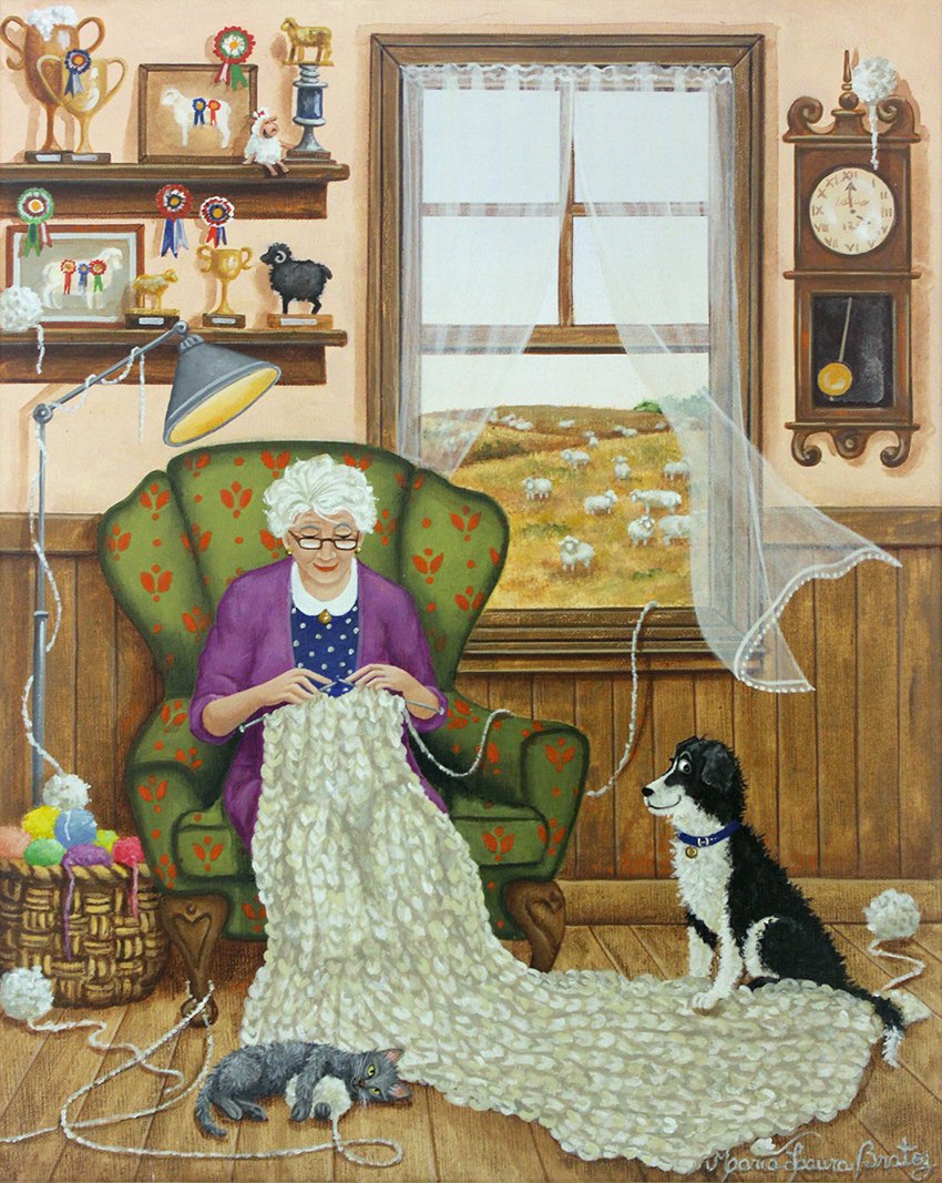 Solve 100 Per Cent Pure Wool jigsaw puzzle online with 238 pieces