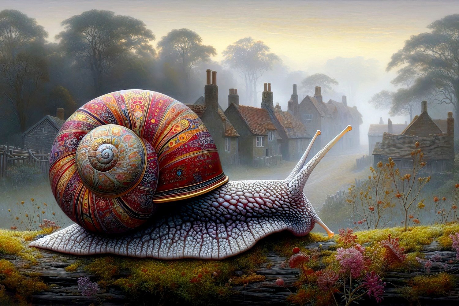 Solve snail 08 jigsaw puzzle online with 40 pieces