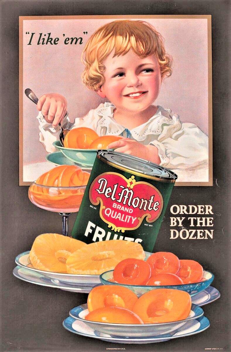 Solve Themes Vintage ads - Del Monte Fruit jigsaw puzzle online with ...
