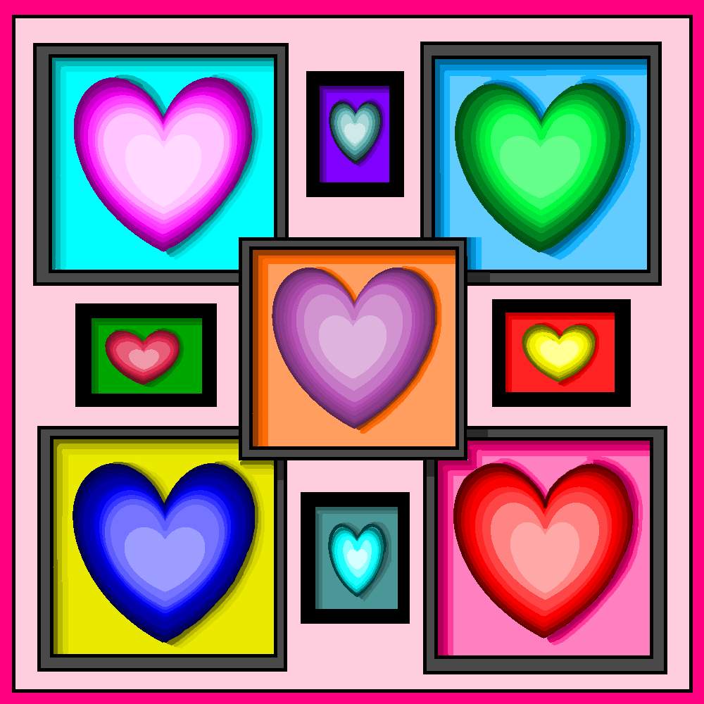 Solve Hearts jigsaw puzzle online with 144 pieces