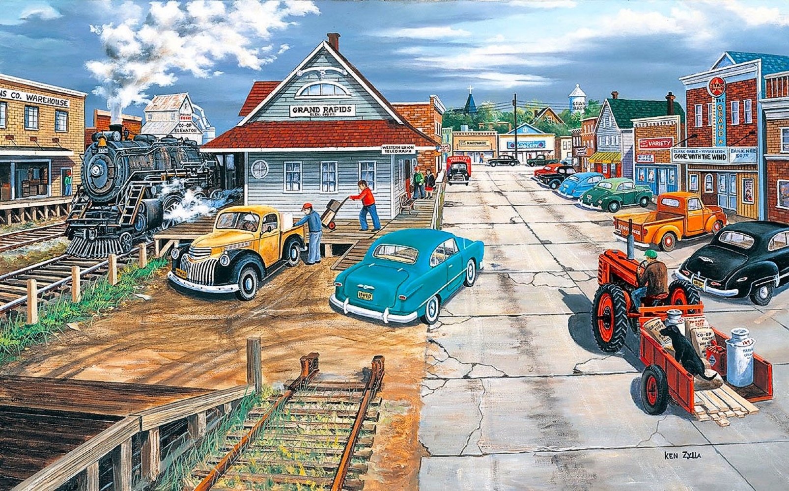 Solve Grand Rapids Memories jigsaw puzzle online with 84 pieces
