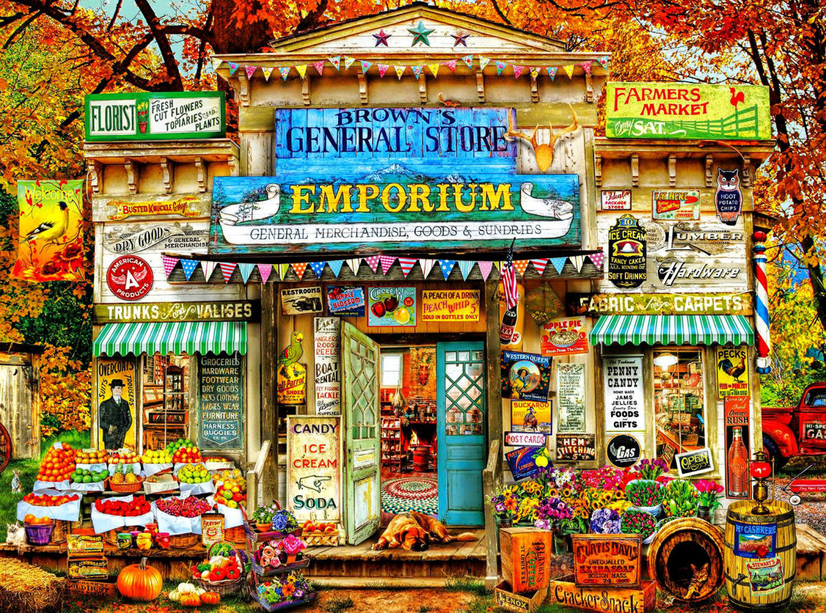 Solve general store jigsaw puzzle online with 108 pieces
