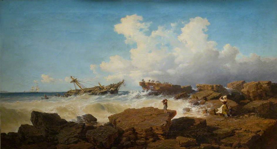 Solve Edmund John Niemann--Filey Brigg, North Yorkshire, 1868 jigsaw ...