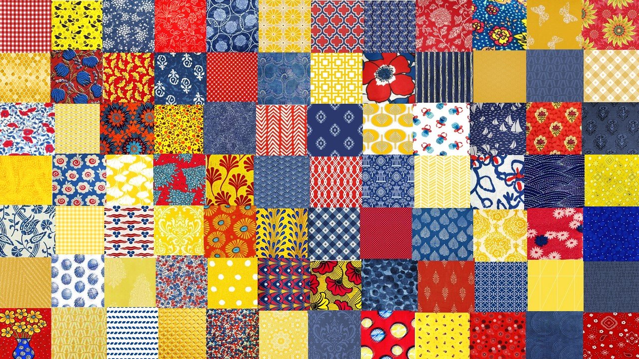 Jigsaw Puzzle | 120 pieces | Red, Yellow and Blue | Jigidi