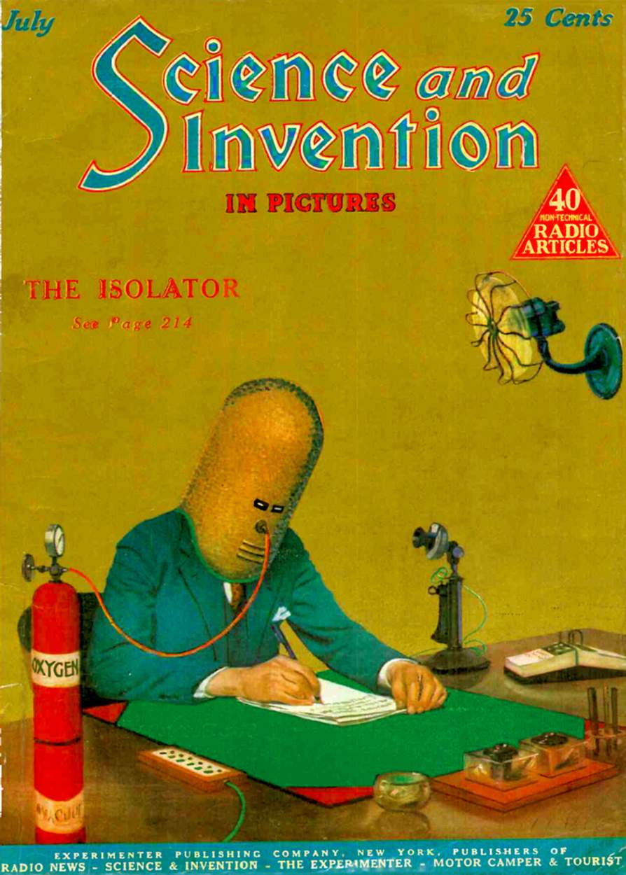Solve Science and Invention, July 1925, cover by Howard V. Brown ...