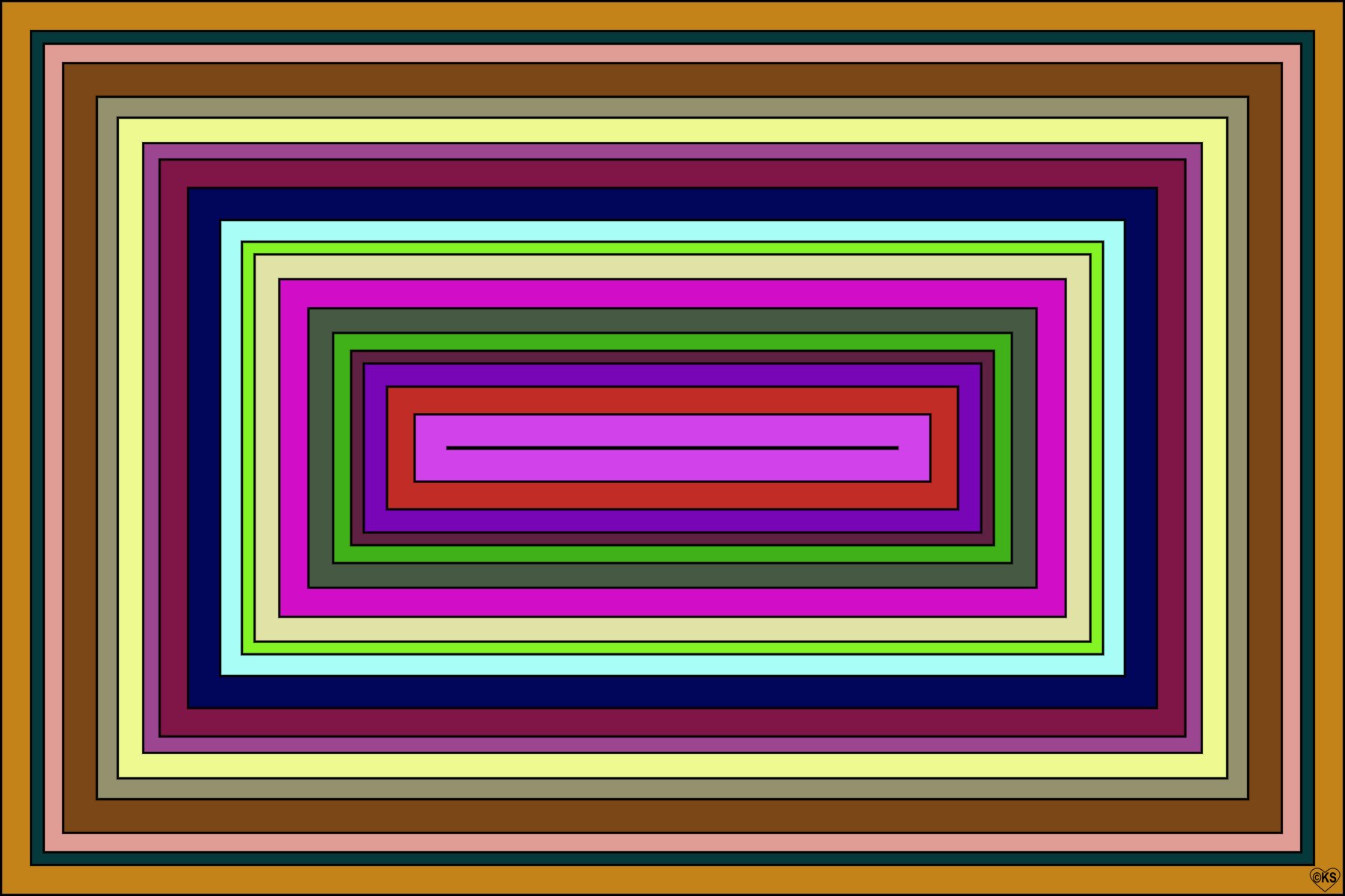 Solve Concentric Rectangles!! ~ H jigsaw puzzle online with 600 pieces