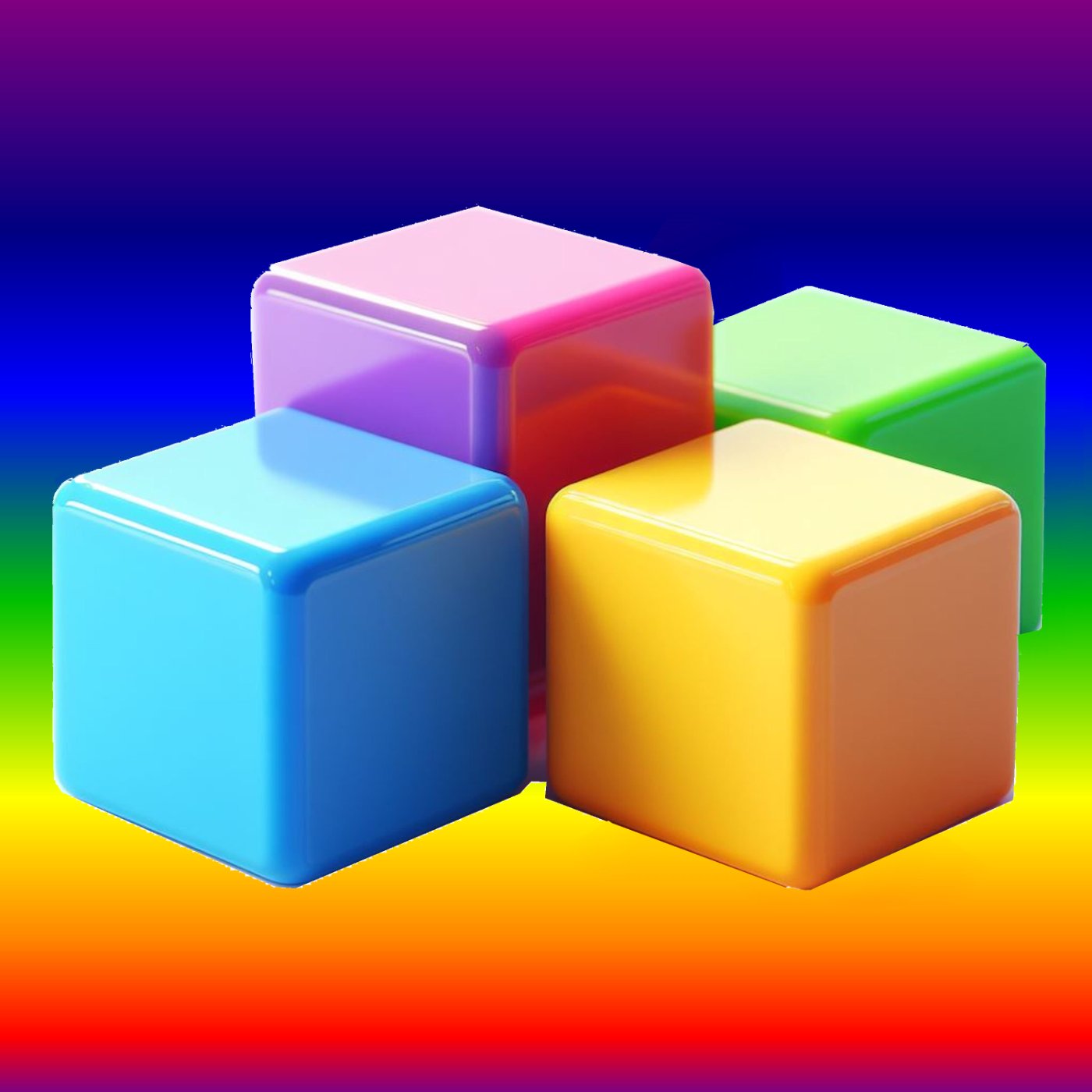 Solve CUBES jigsaw puzzle online with 49 pieces