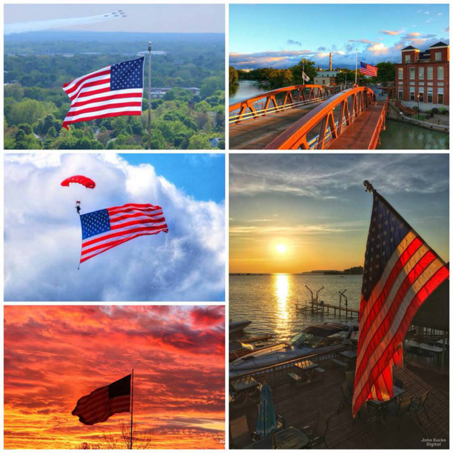 Solve Honoring Flag Day jigsaw puzzle online with 81 pieces