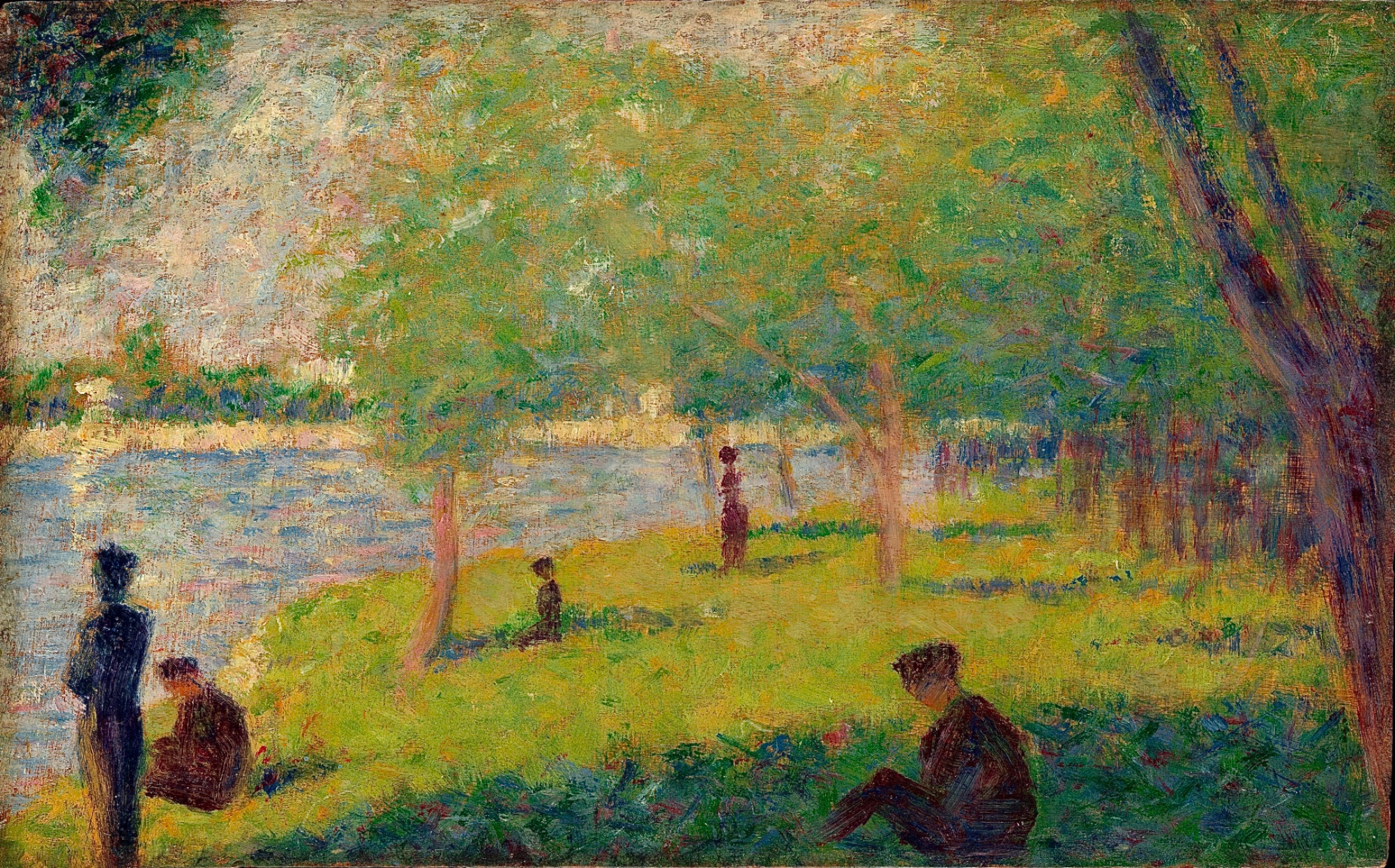 Solve Study for "A Sunday on La Grande Jatte, 1884, Georges Seurat ...