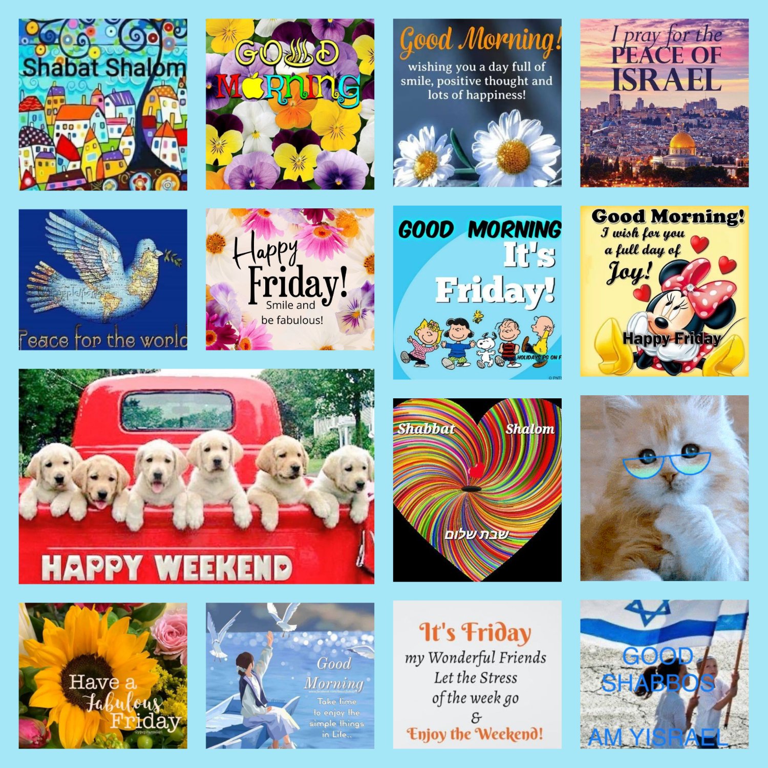 Solve Friday Greetings jigsaw puzzle online with 81 pieces