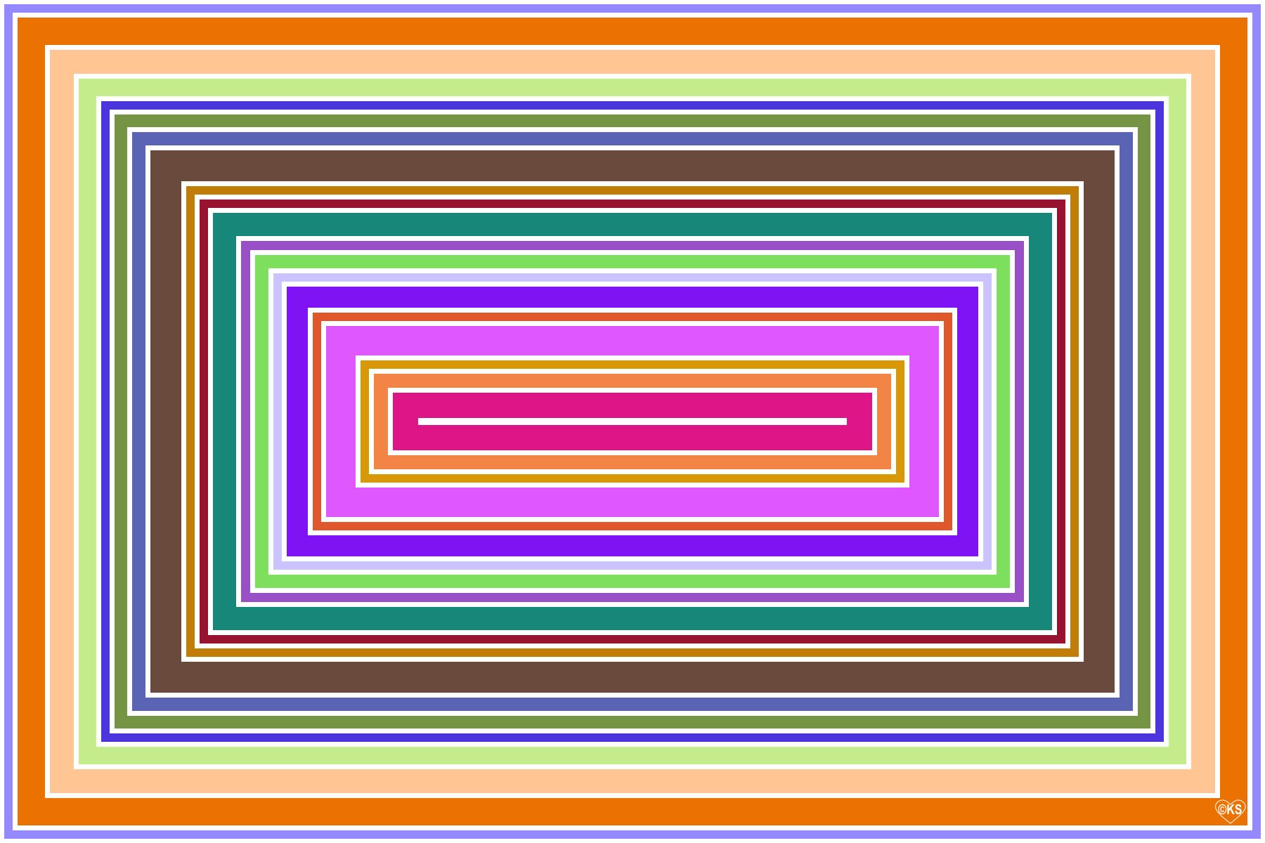 Solve Concentric Rectangles!! ~ H jigsaw puzzle online with 600 pieces