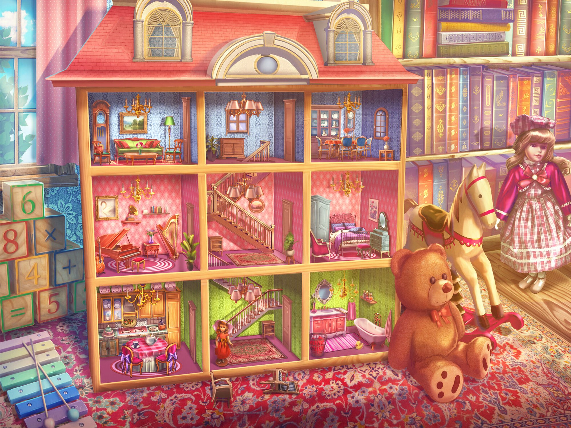 Solve Doll House jigsaw puzzle online with 352 pieces