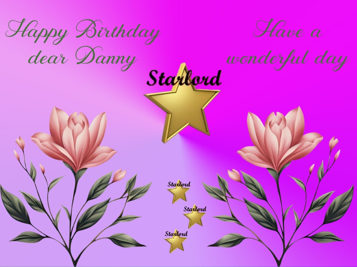 Solve Happy Birthday dear Danny (Starlord) jigsaw puzzle online with 12 ...