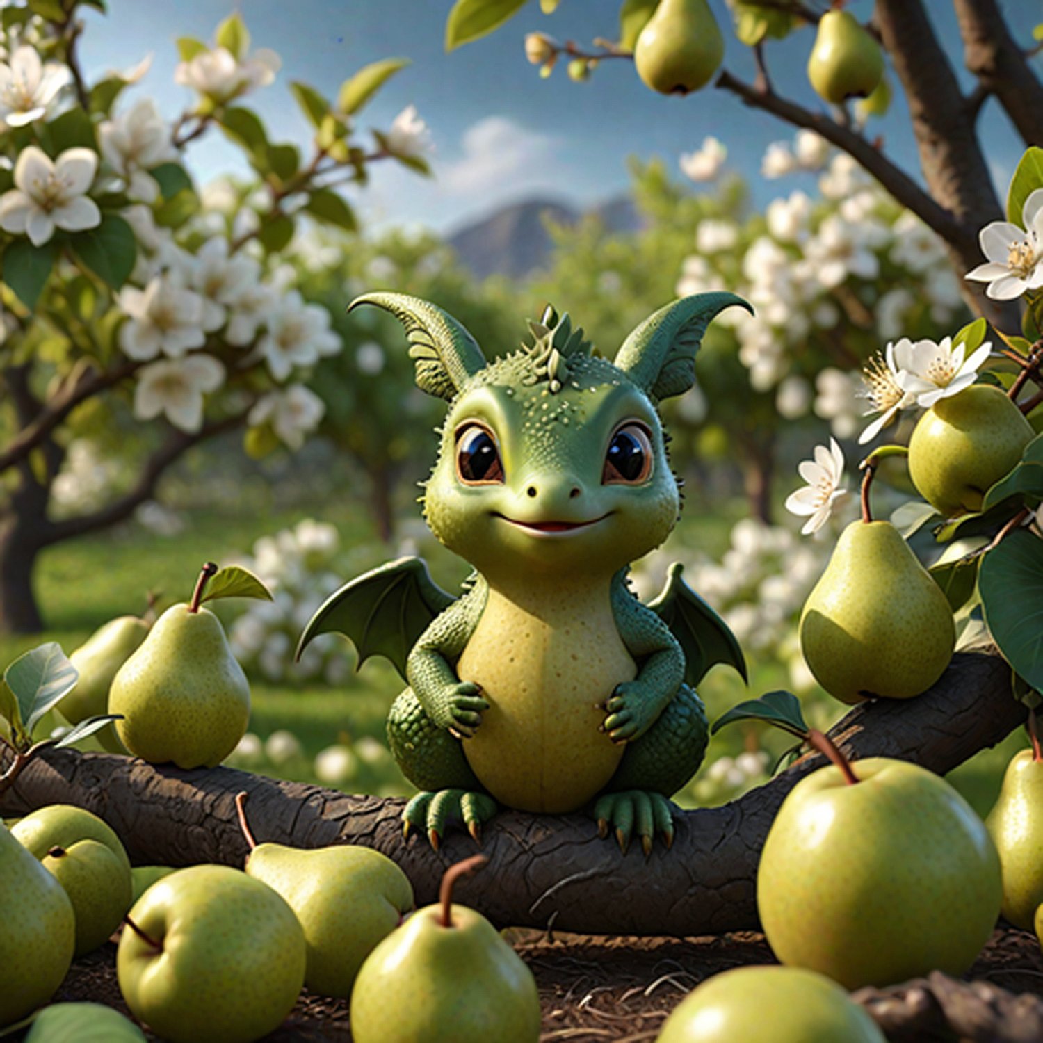Solve Pear Dragon jigsaw puzzle online with 506 pieces