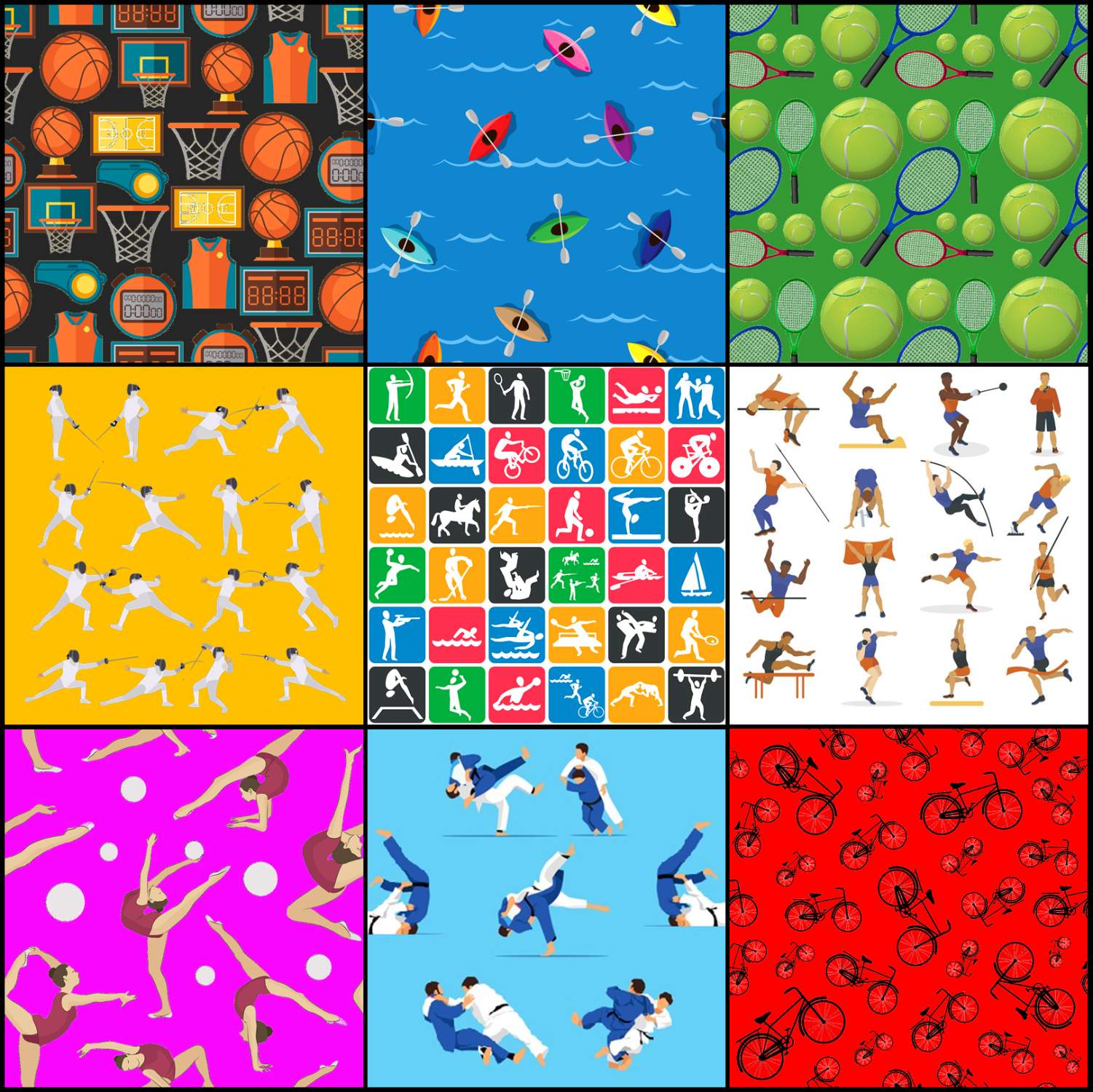 Jigsaw Puzzle | 225 pieces | Olympic games patterns | Jigidi