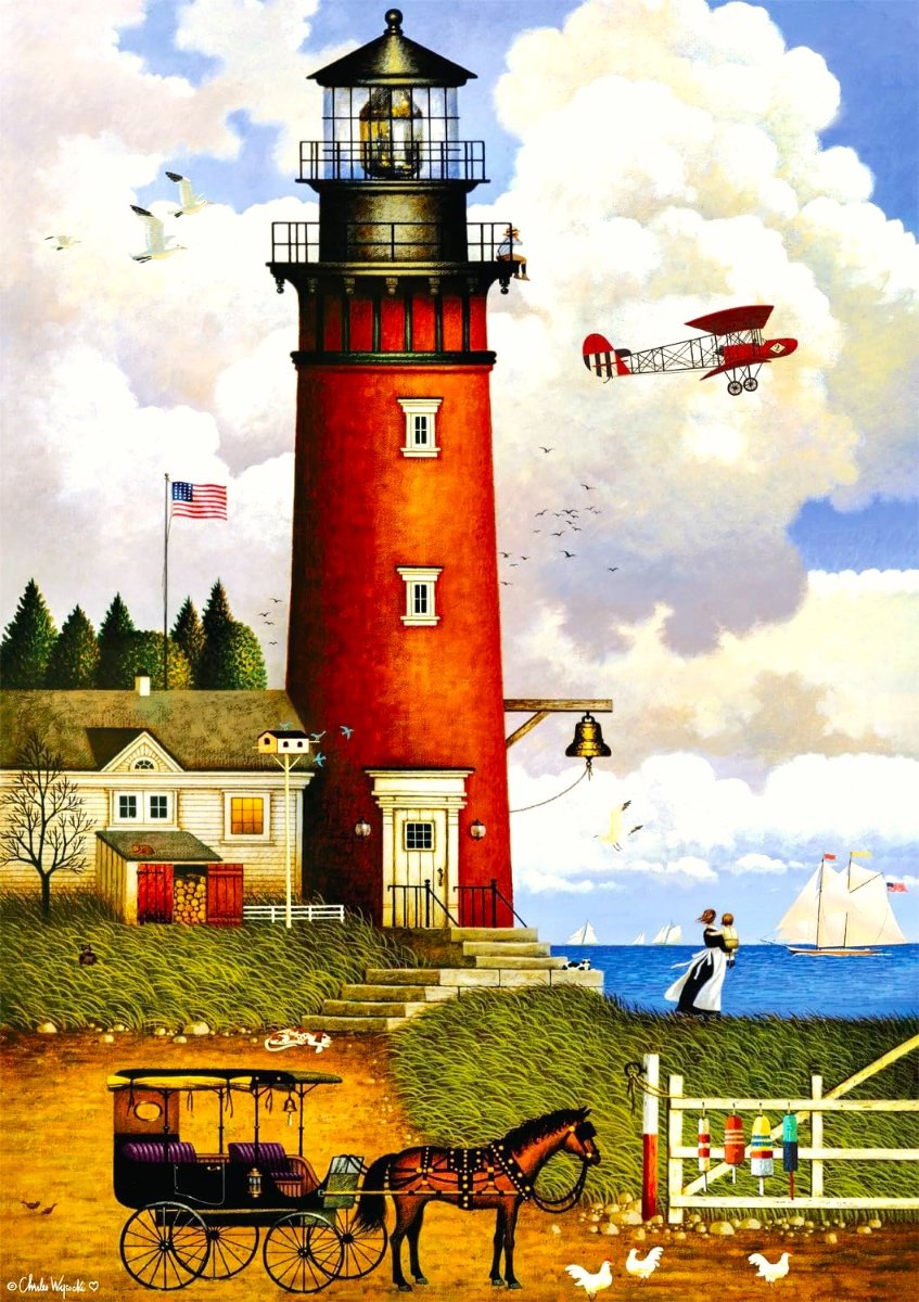 Jigsaw Puzzle | 24 pieces | Lighthouse On a Nice Day--- by Charles ...