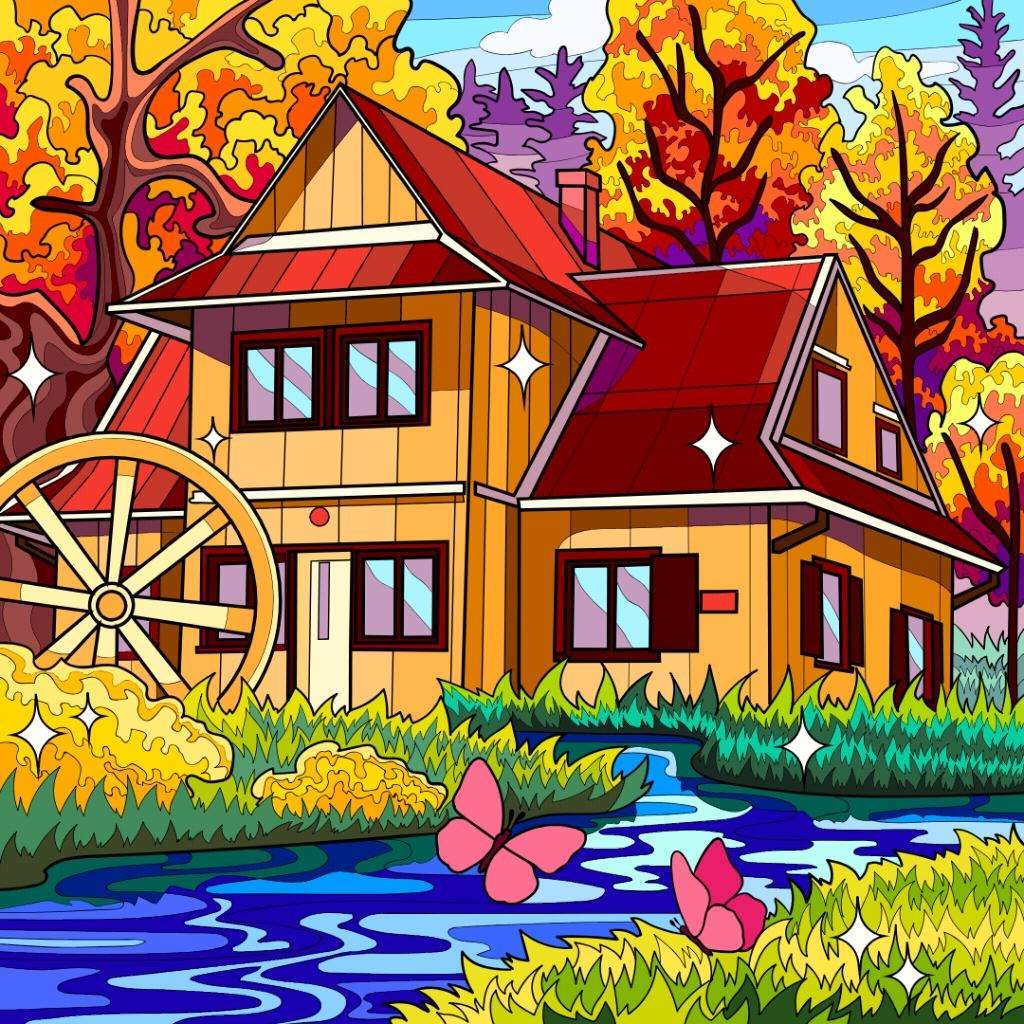 Solve Paint by numbers 12 jigsaw puzzle online with 49 pieces