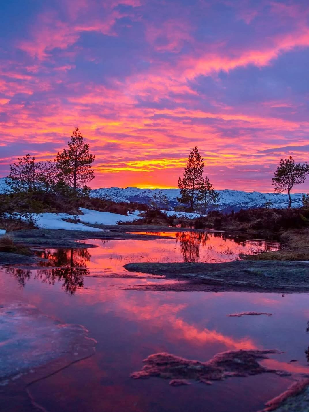 Solve Glorious sunrise jigsaw puzzle online with 165 pieces