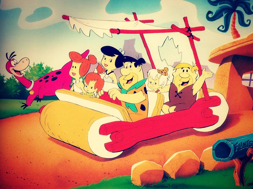 Solve ~Flashback~ The Flintstones jigsaw puzzle online with 63 pieces