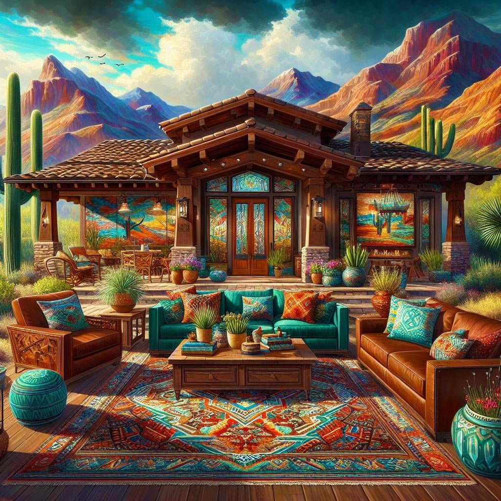 Solve beautiful ranch style home in the Arizona desert mountains jigsaw ...